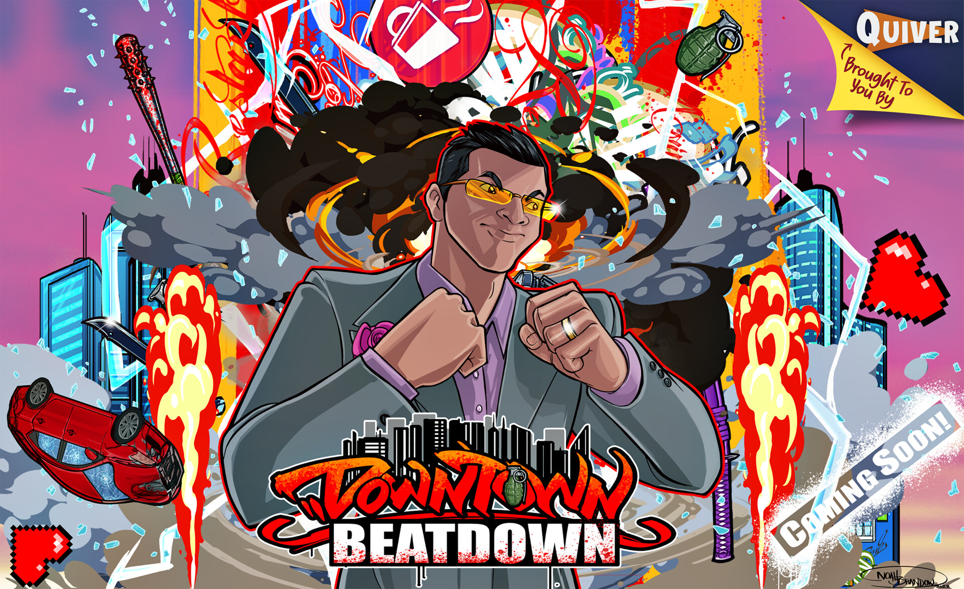 ArtStation - Downtown Beatdown Poster 3