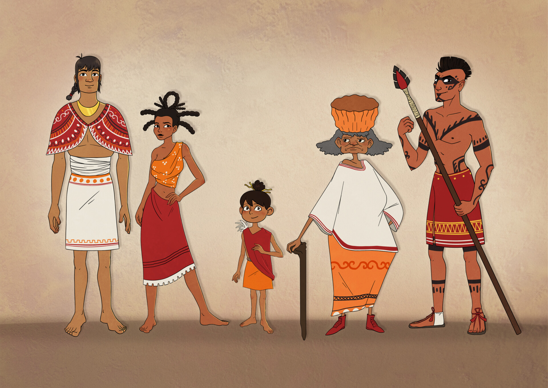 ArtStation - Clan Characters Concept