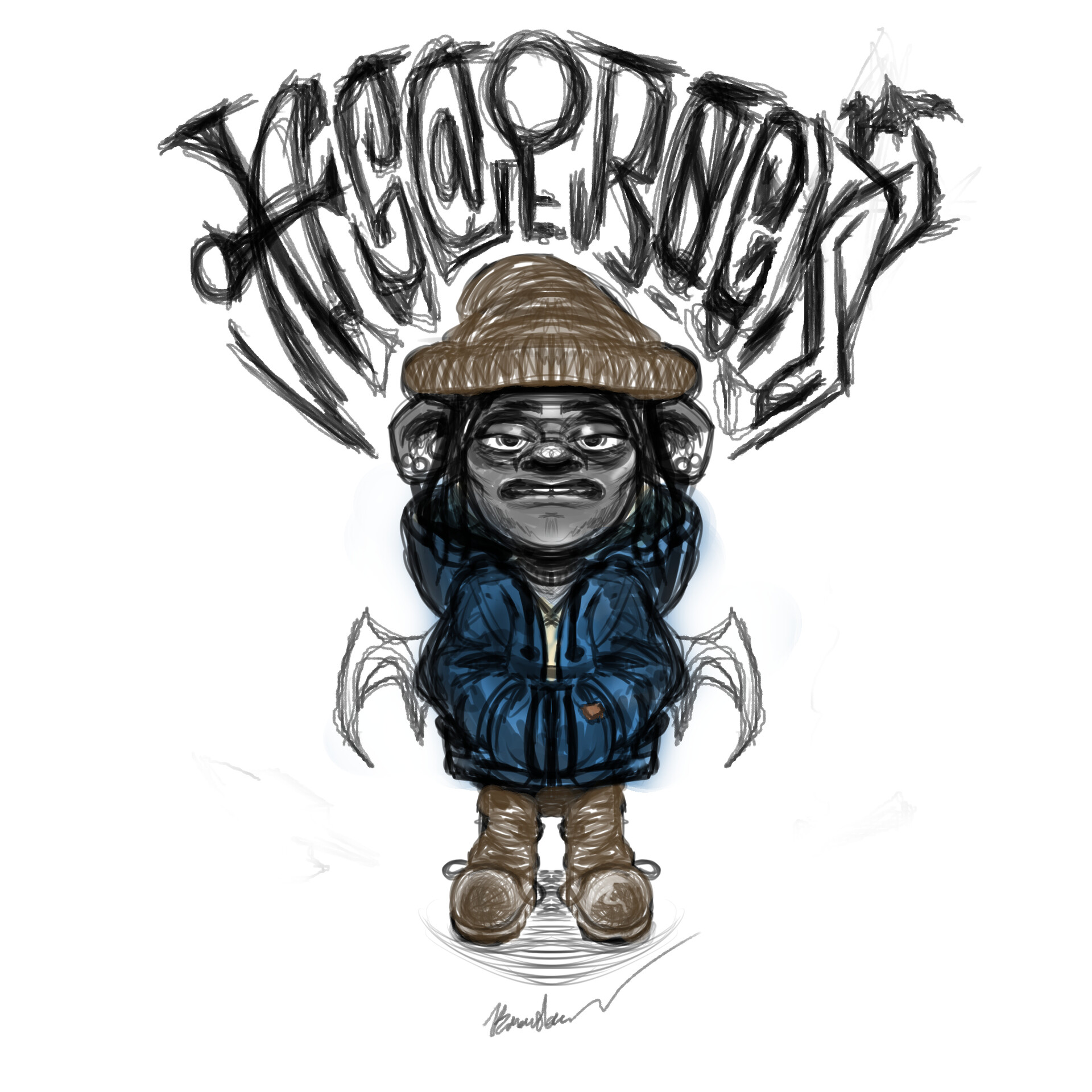 ArtStation - Gremlin Gordy Character Concept Artwork By BrazyBran