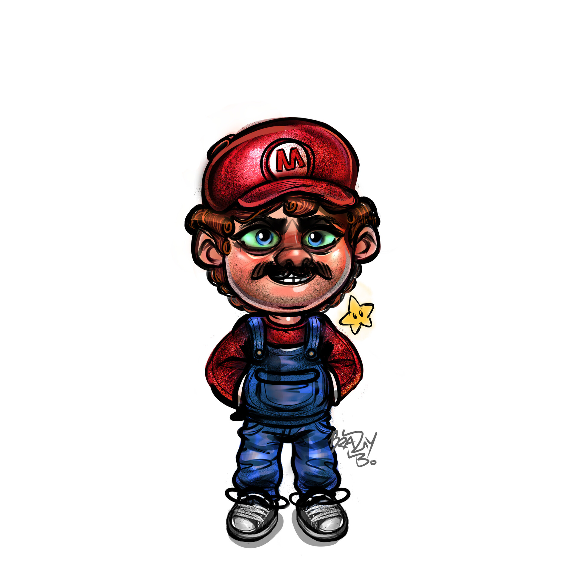 ArtStation - Mario Character Concept Artwork By BrazyBran
