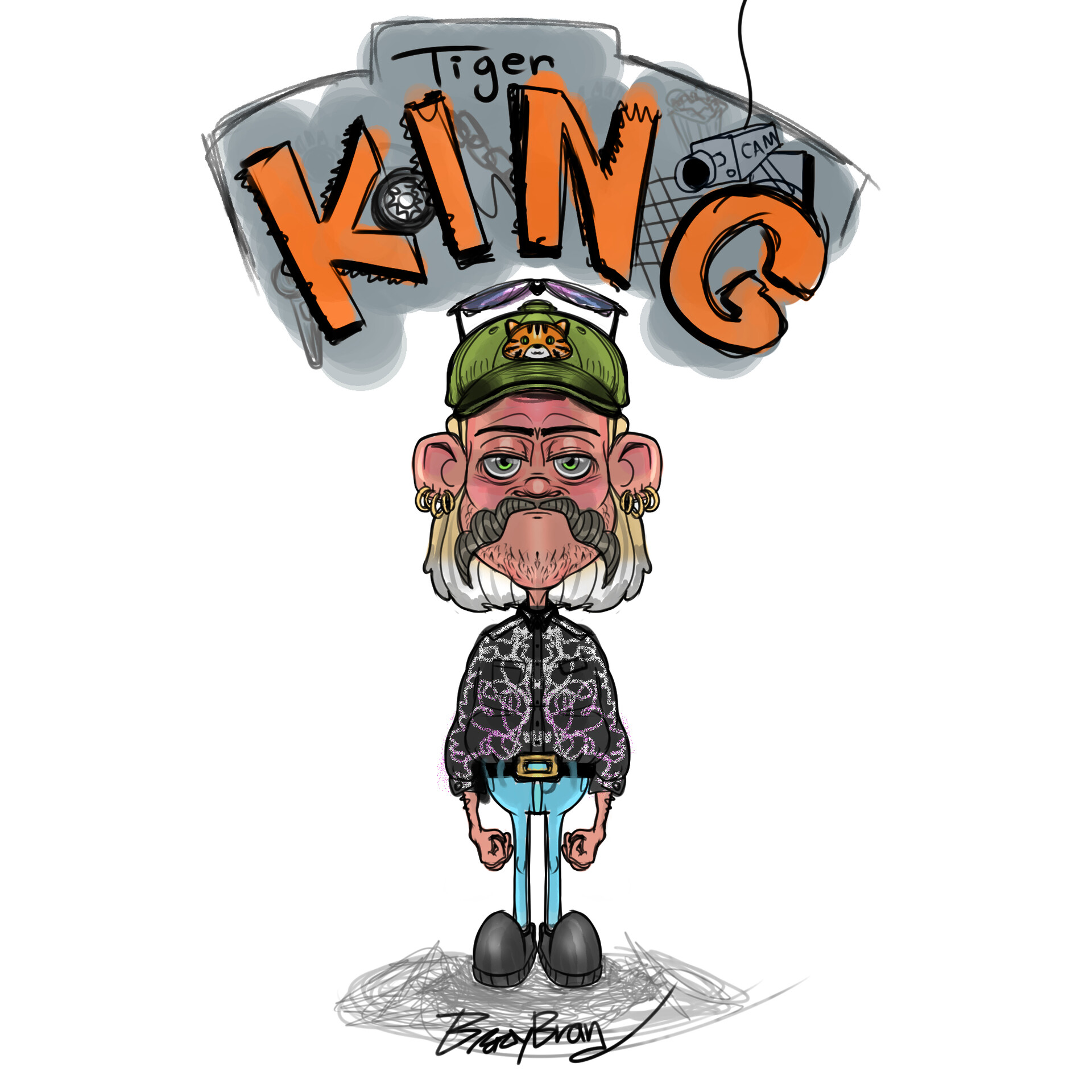 ArtStation - Tiger King Character Concept Artwork By BrazyBran