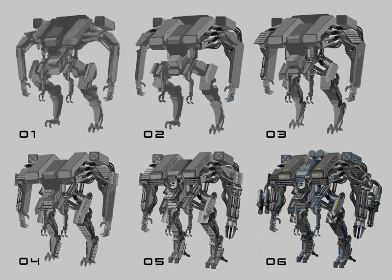 Tom Cross - Grendel; Heavy Duty Assault Unit (Prototype)