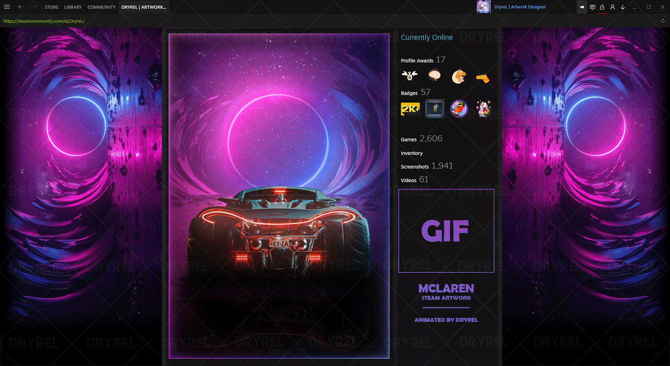 ArtStation - McLaren | Animated Steam Artwork