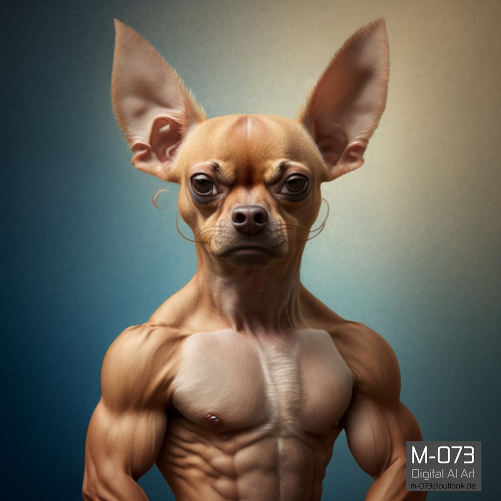 ArtStation - the bodybuilder chihuaha