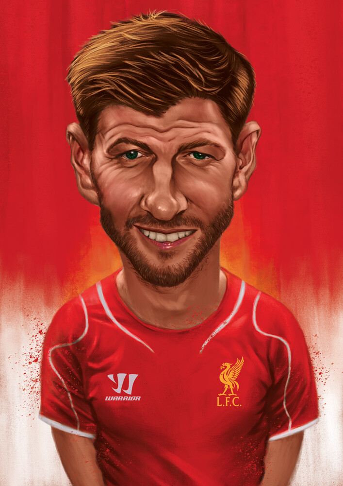 ArtStation - Steven Gerrard - Portrait caricature