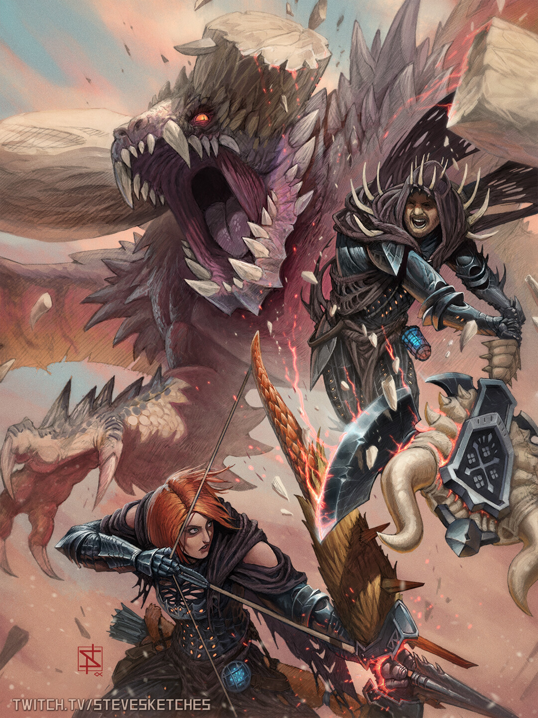 monster hunter illustrations