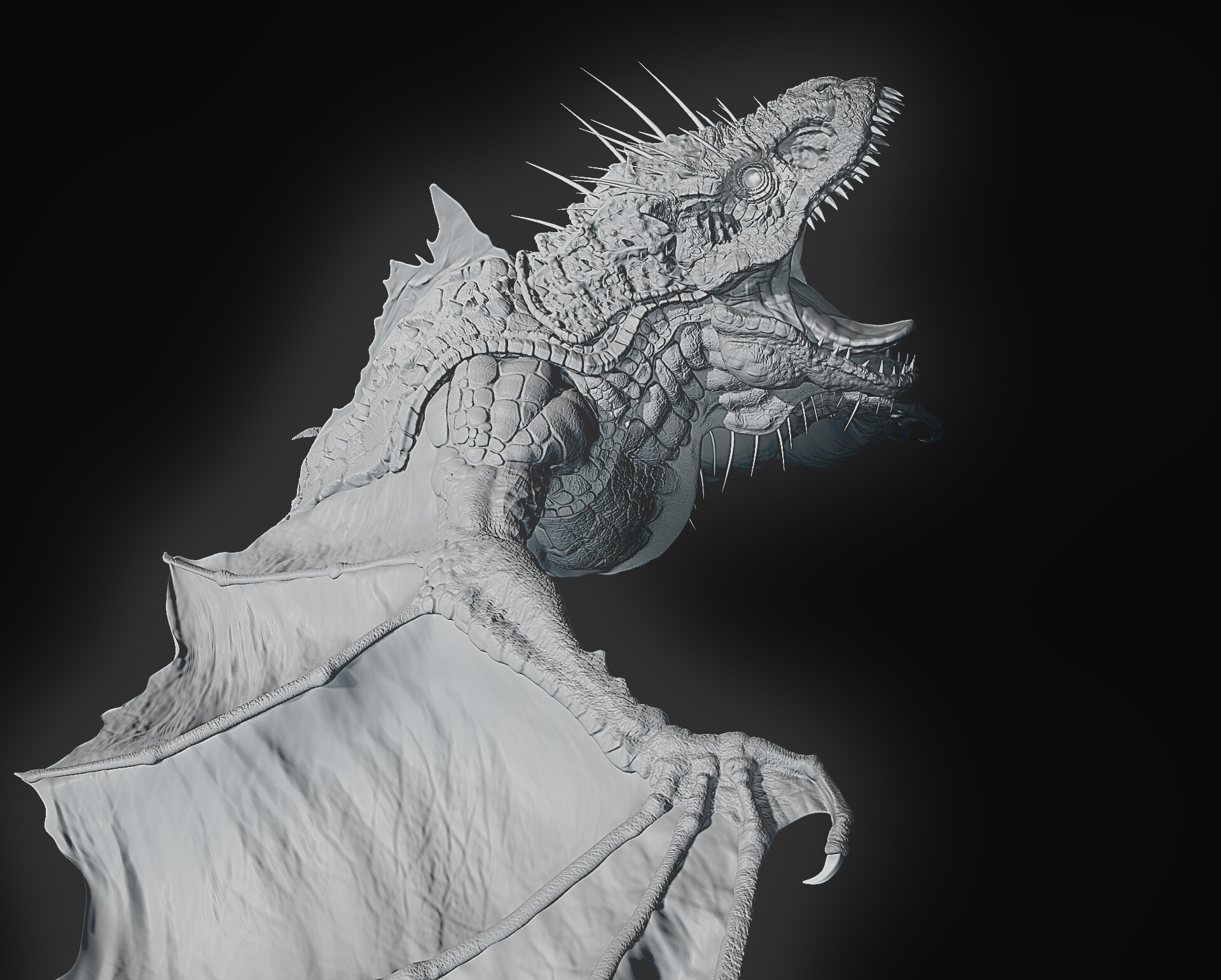 ArtStation - Dragon concept rough sculpt