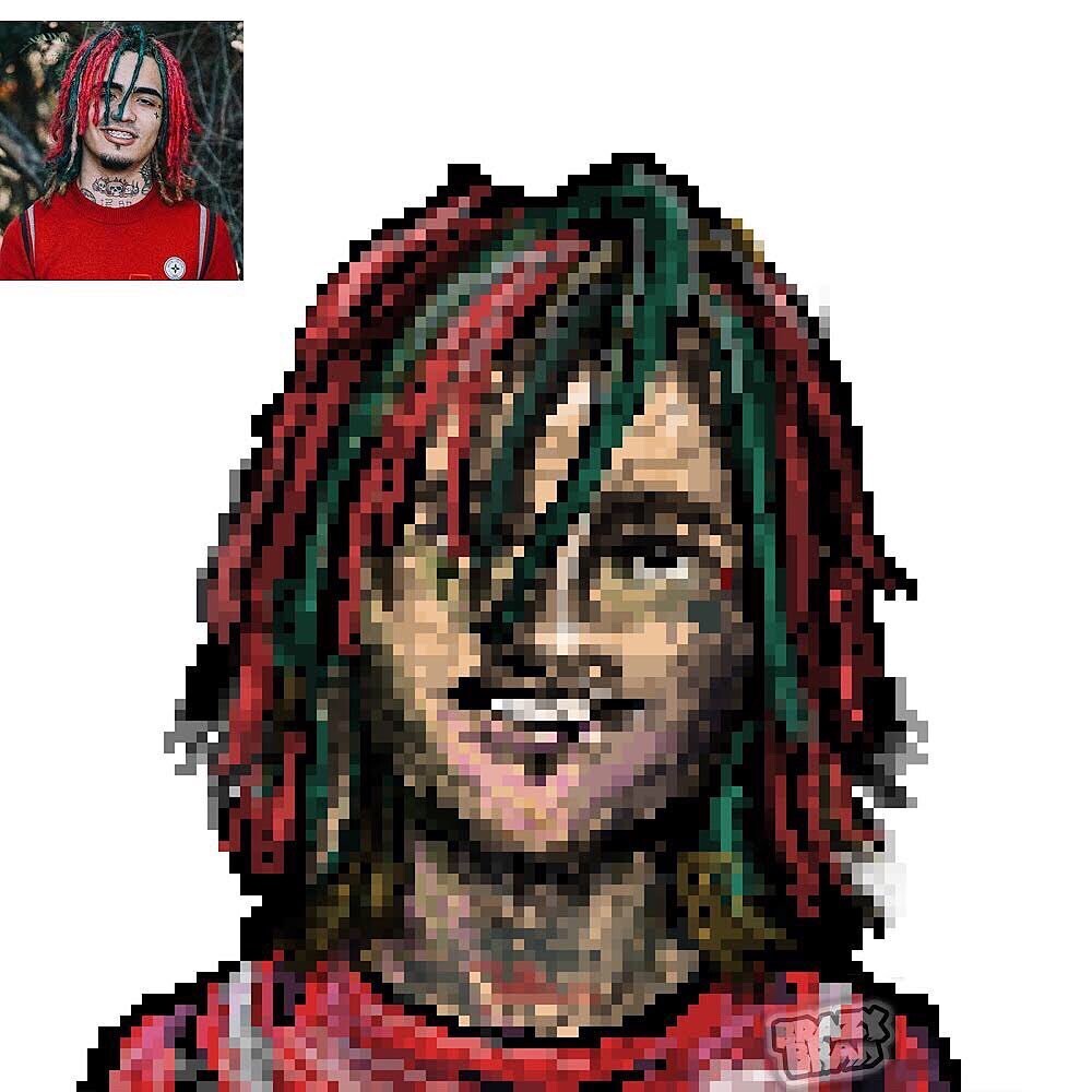 ArtStation - Lil Pump Pixel Artwork By BrazyBran