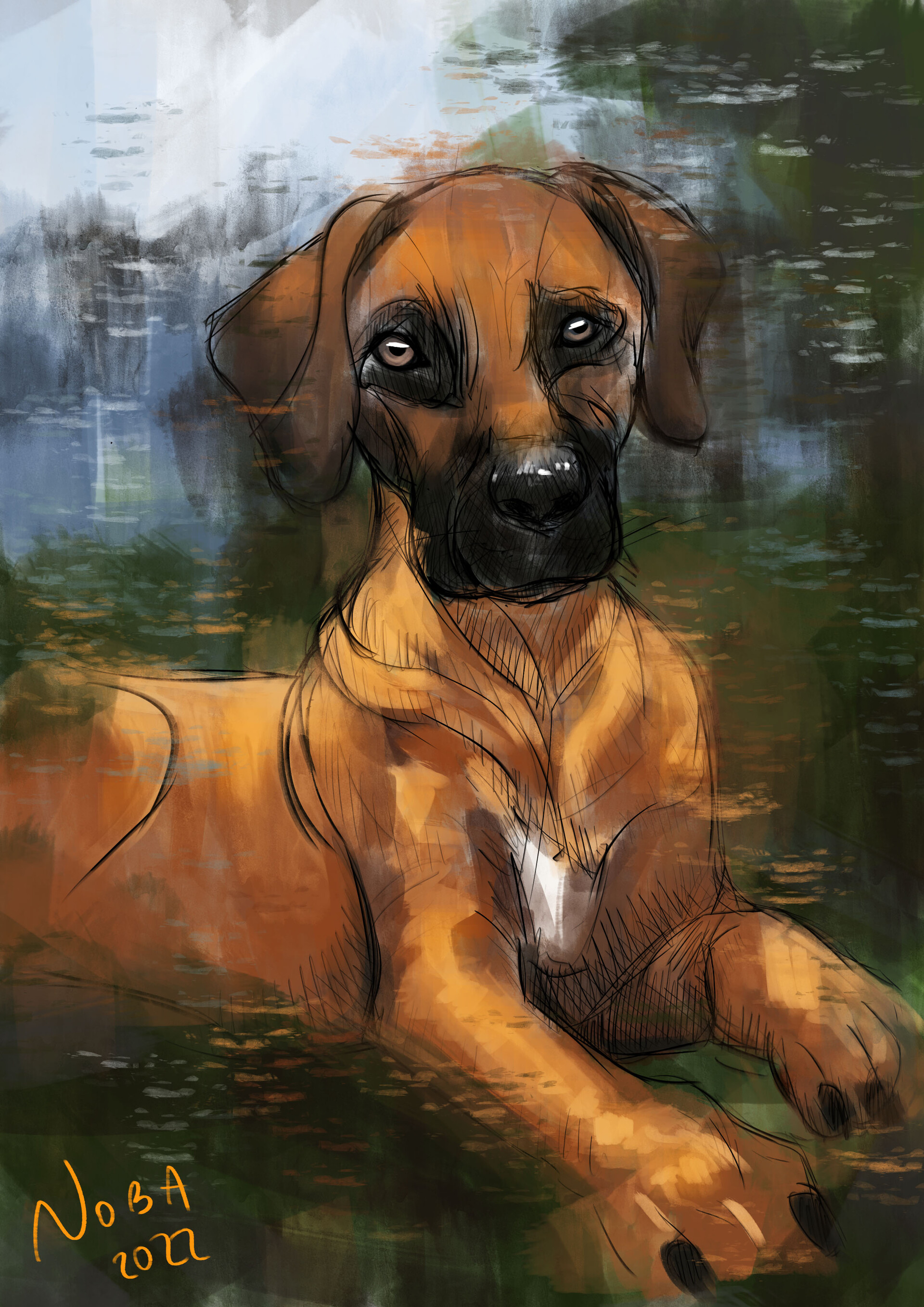 Noba Art - Hudson, study