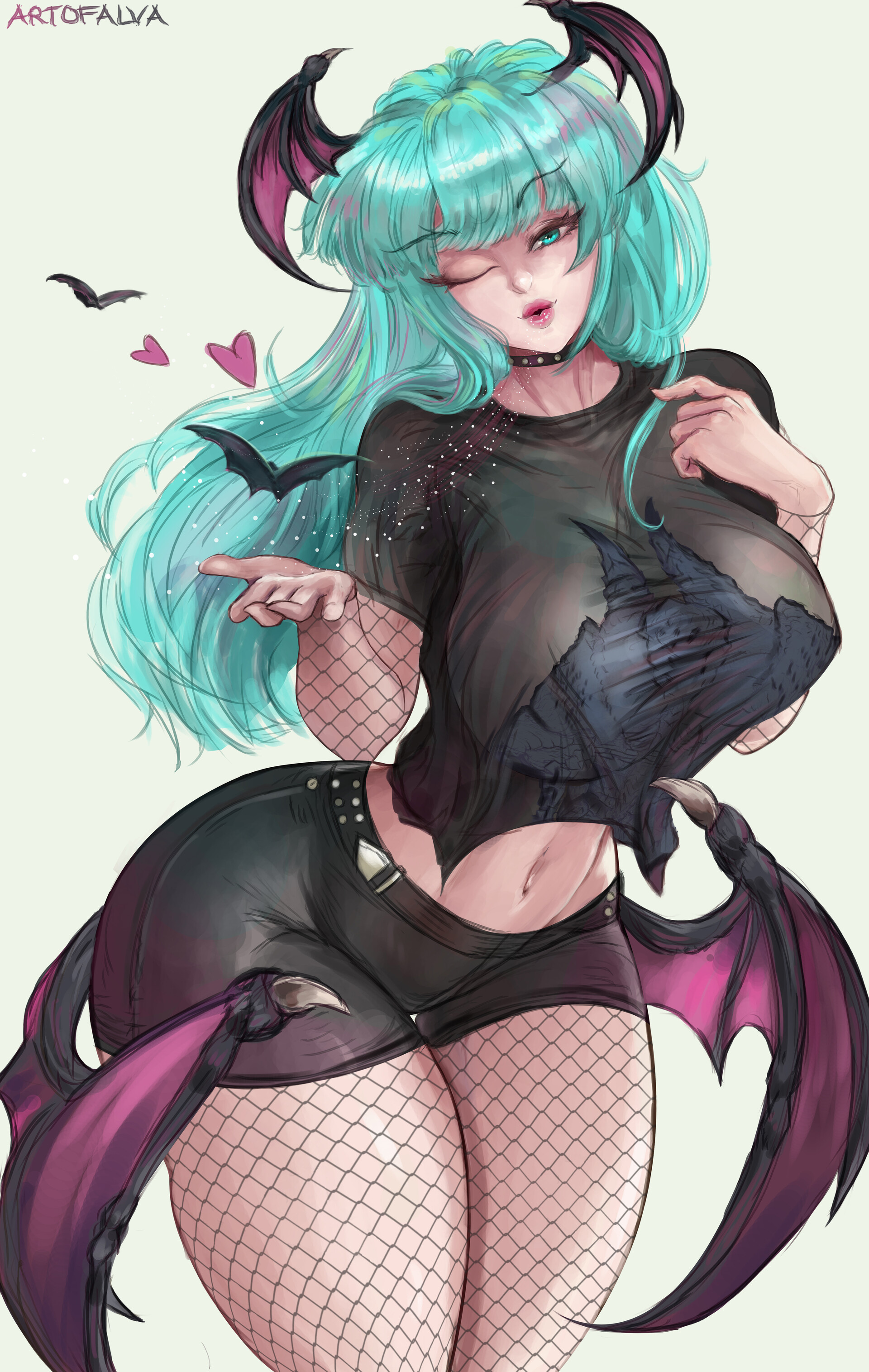 ArtStation - Morrigan Aensland Darkstalkers