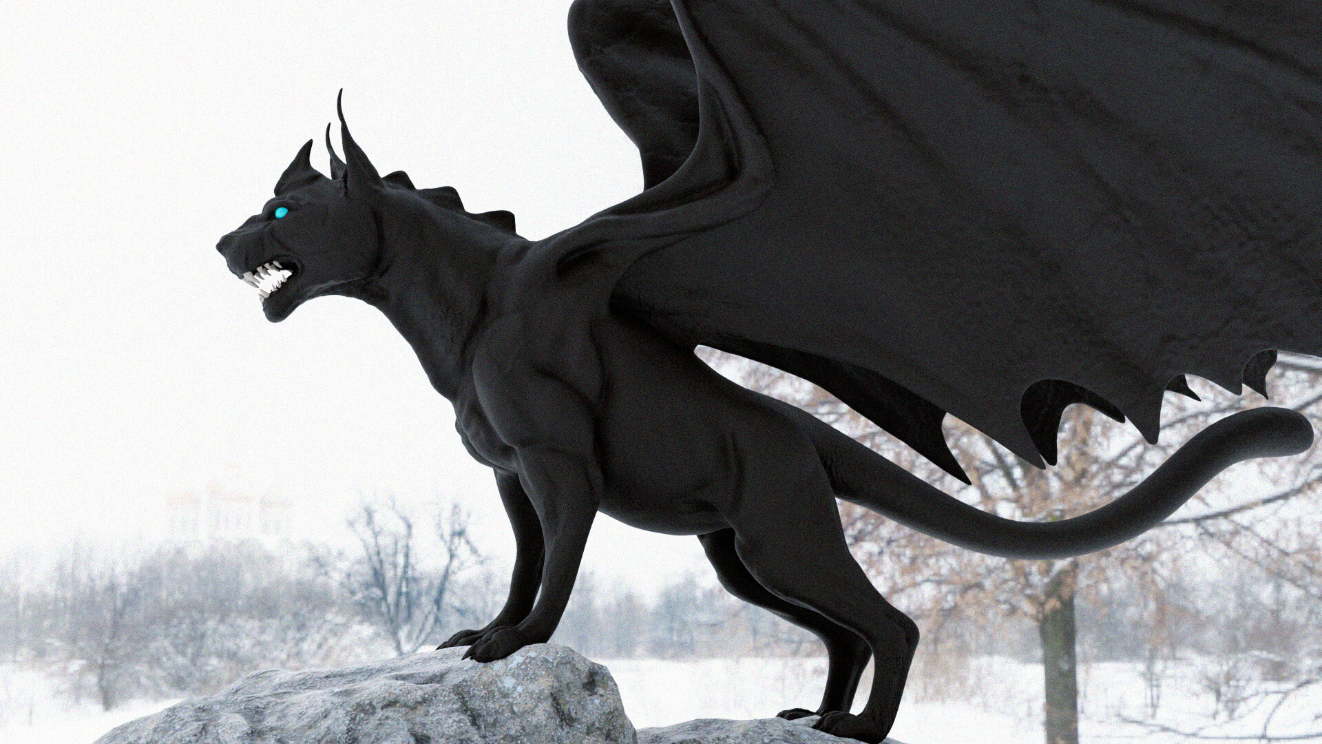 ArtStation - Feline Dragon Creature