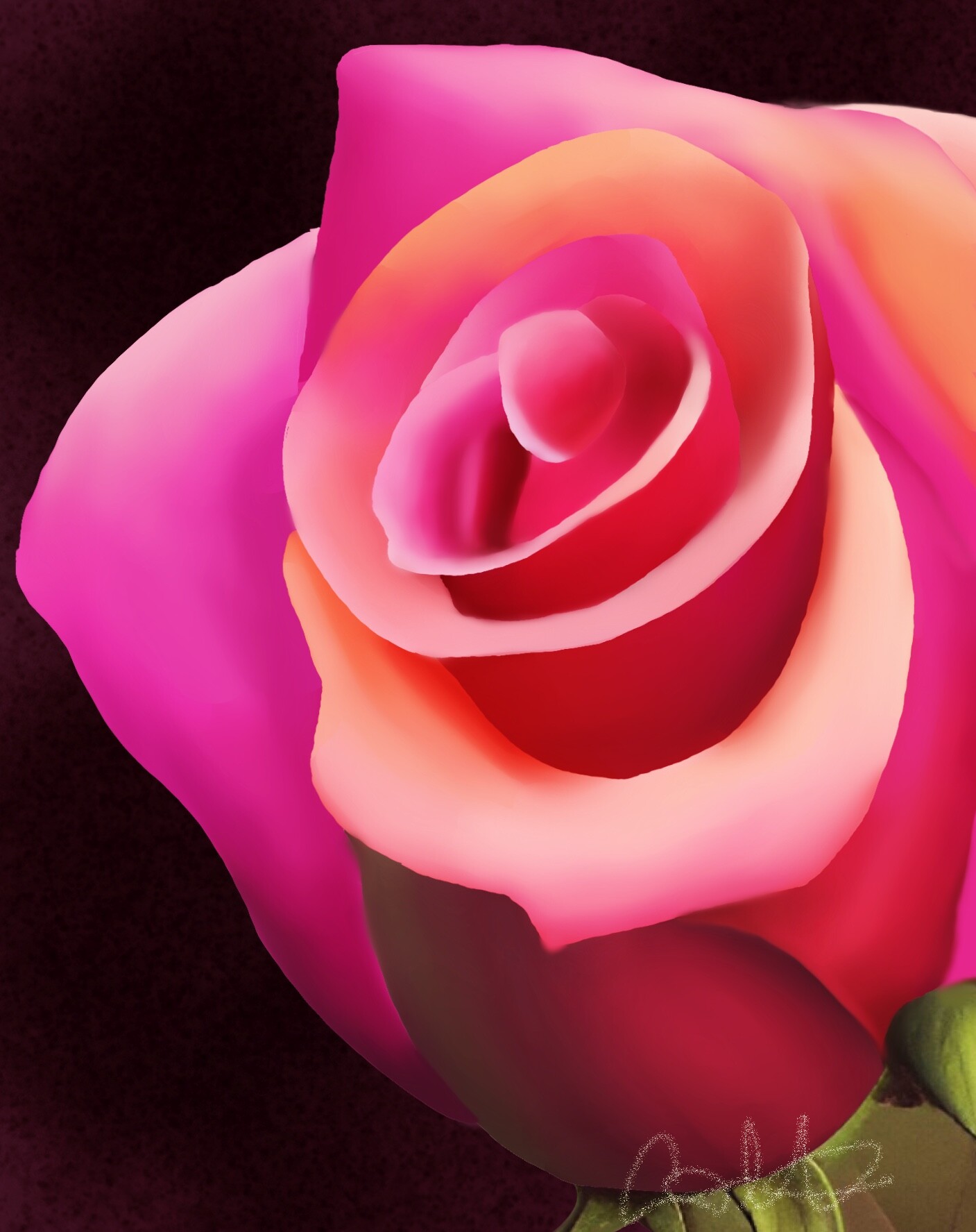 ArtStation - Peaceful rose