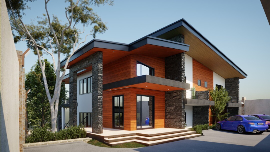 ArtStation - Haiti Residencial Building. Conceptual exterior design.