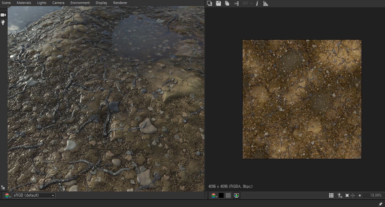 ArtStation - mud dirt ground -섭디 처음 따라했던거