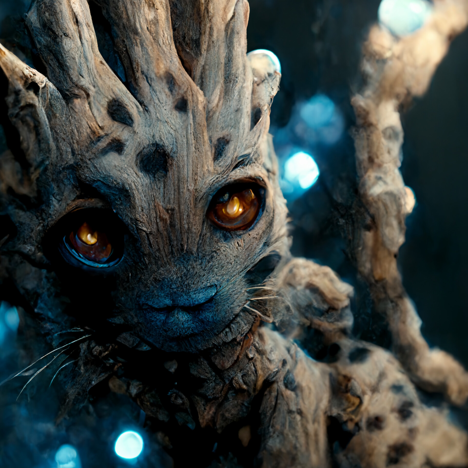 ArtStation - Wooden Space Snow Leopard