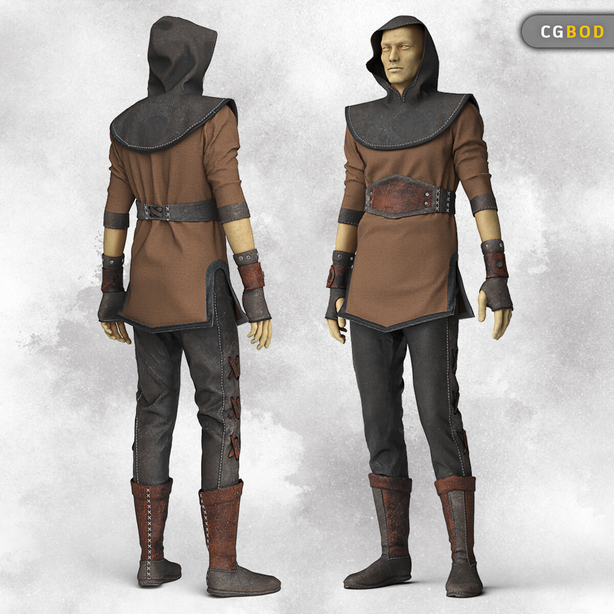 CGBOD - Medieval Male Outfit / Marvelous Designer