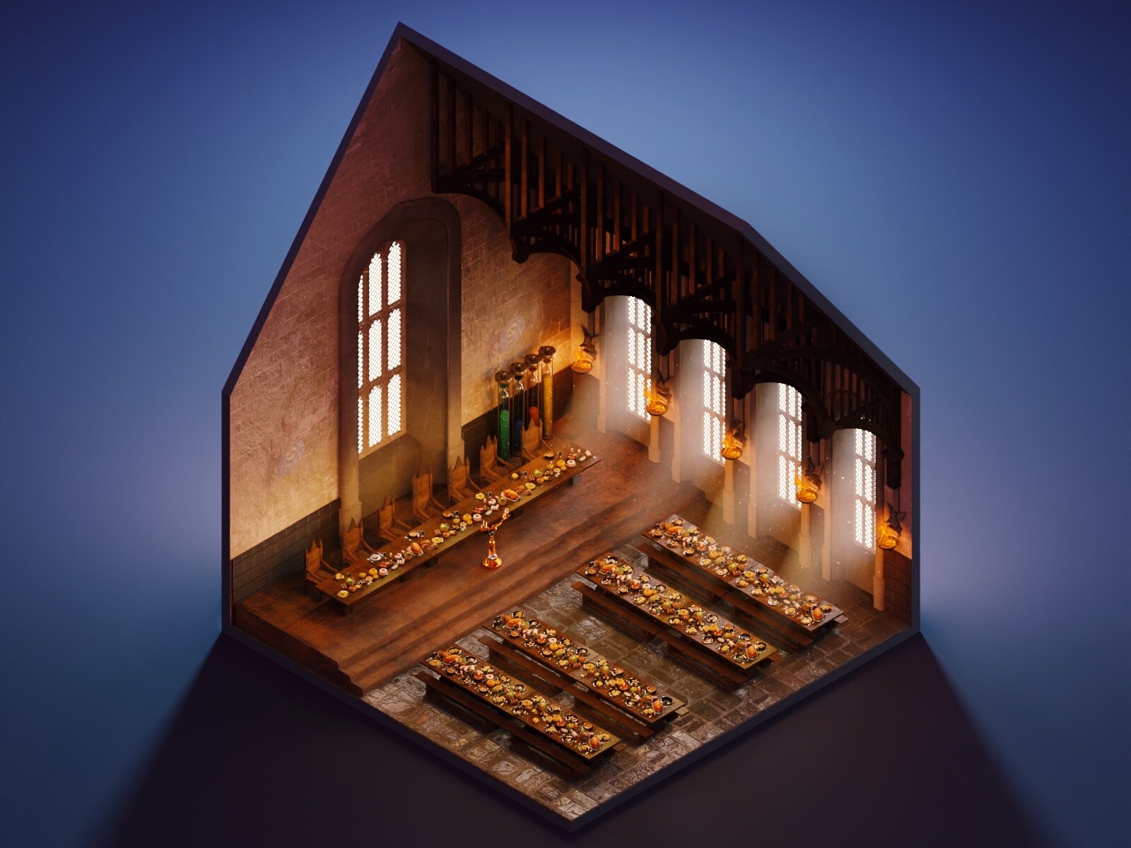 ArtStation - Hogwarts - Great Hall