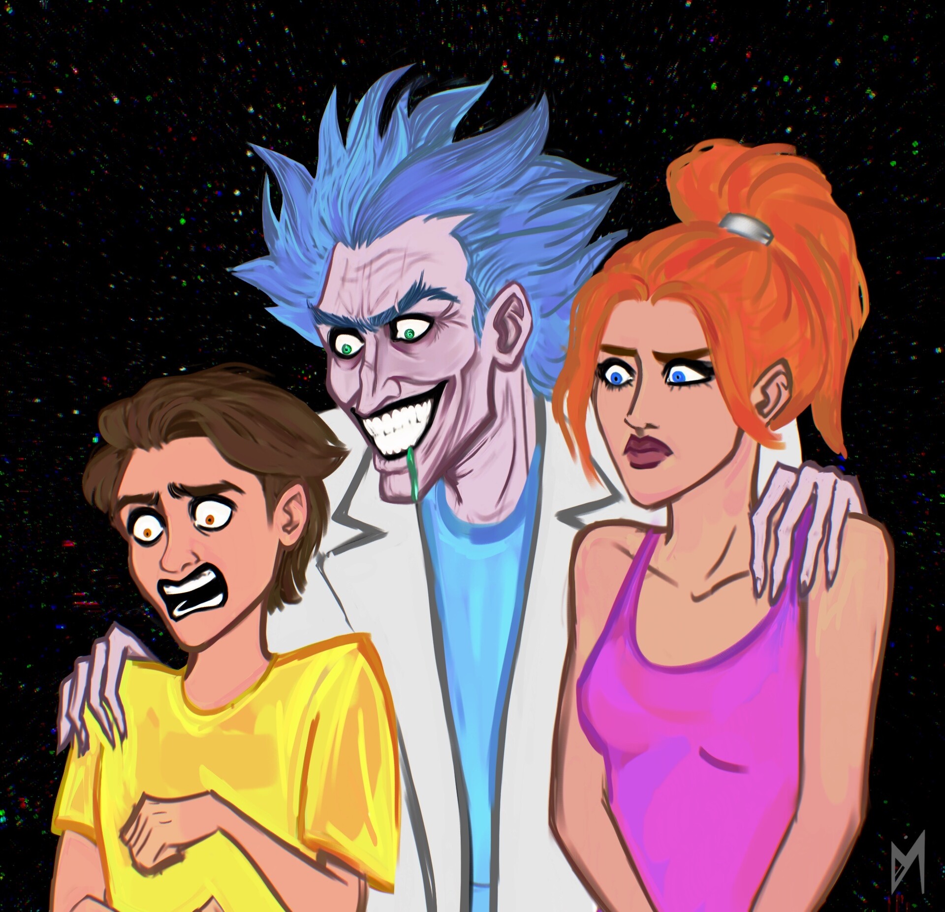 ArtStation - Morty, Rick and Summer