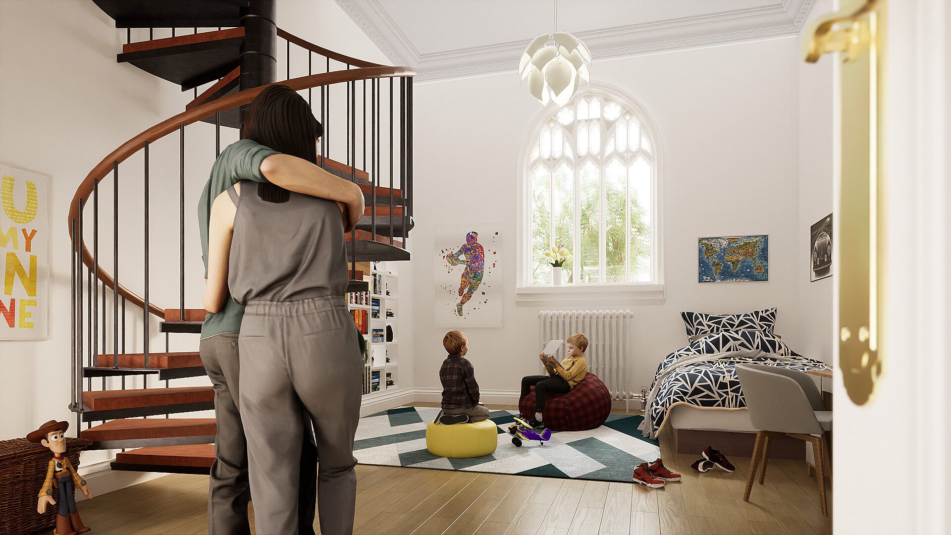 ArtStation - Happy relaxed moment