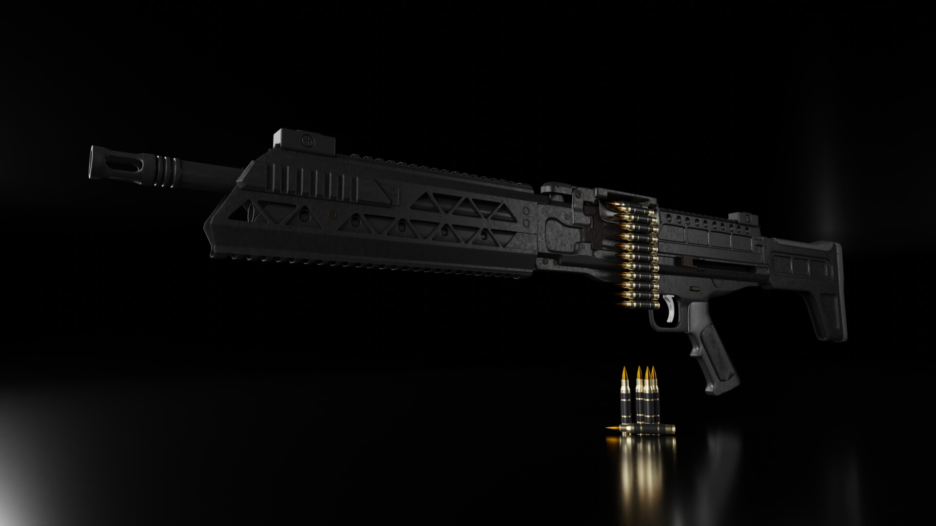 ArtStation - LMG Weapon