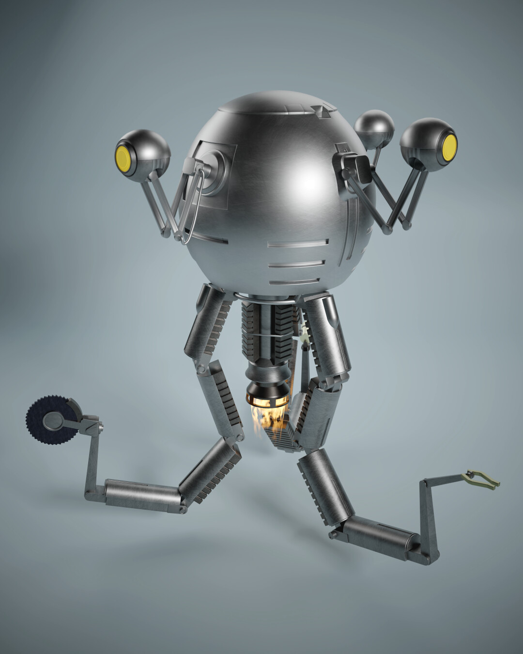 ArtStation - Mr Handy from Fallout 3 Fanart