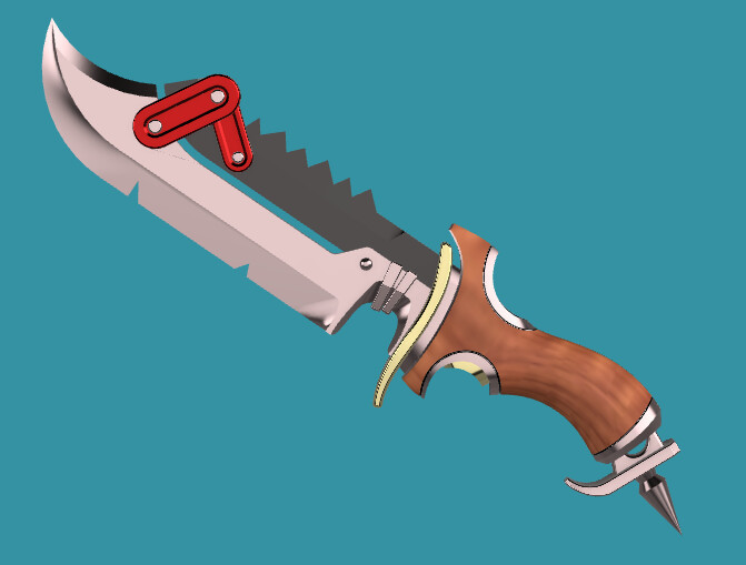 ArtStation - Overwatch 2 - Junker Queen Jagged Blade knife 3D model