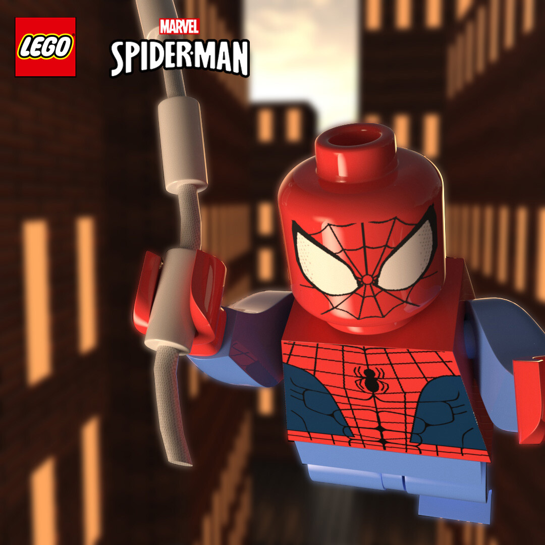 ArtStation - Lego SpiderMan-3DsMax