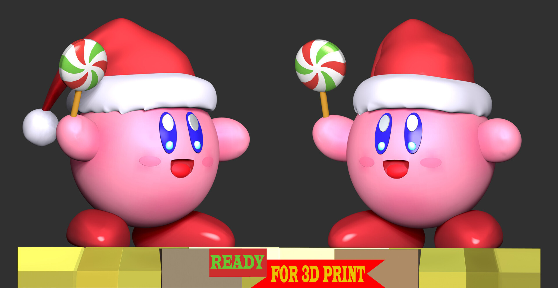 Bon Bon Art - Kirby - Christmas