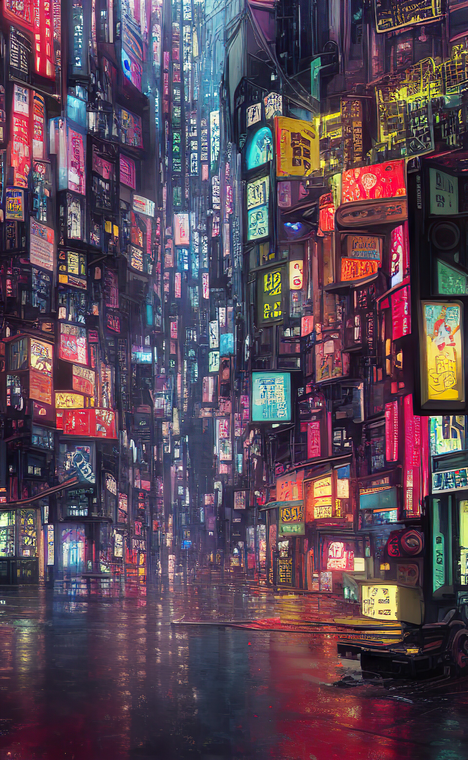 ArtStation - Tokyo - Reflection after the Rain