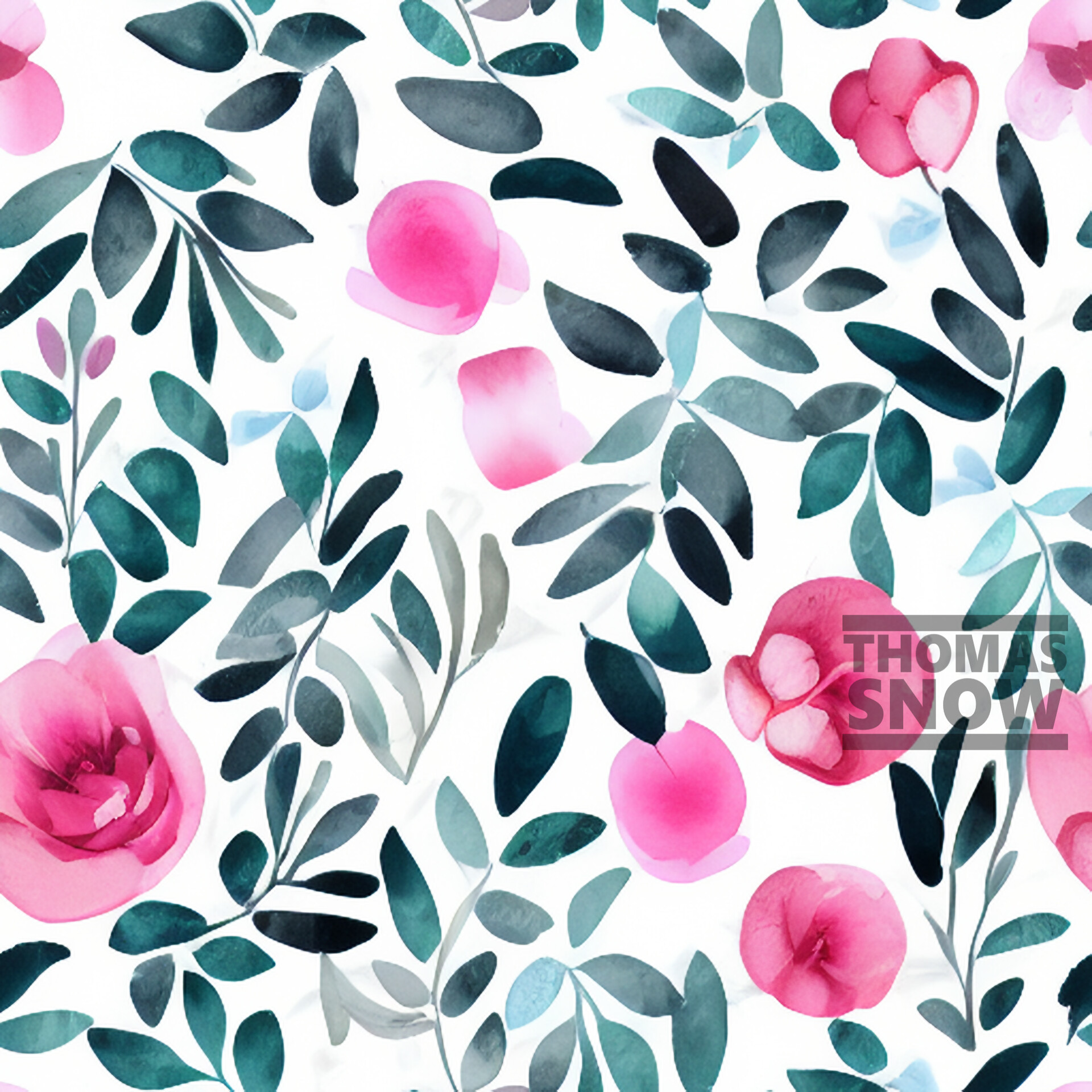 Thomas Snow - "Bloom #7" seamless patterns collection