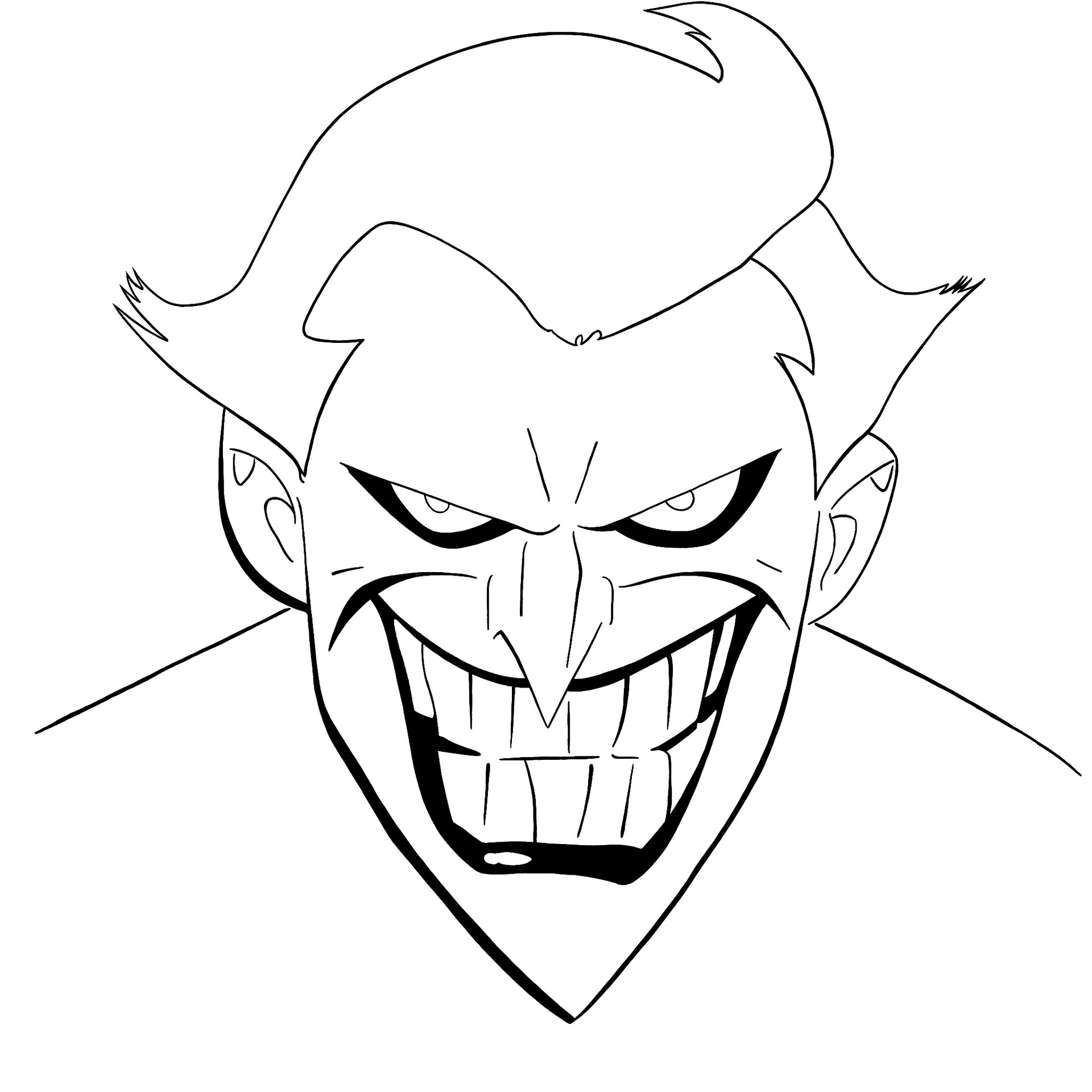 Evil Smile Drawing