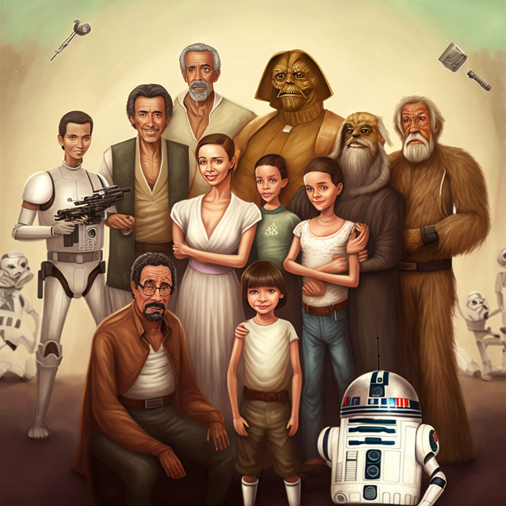 Skywalker Family Portrait