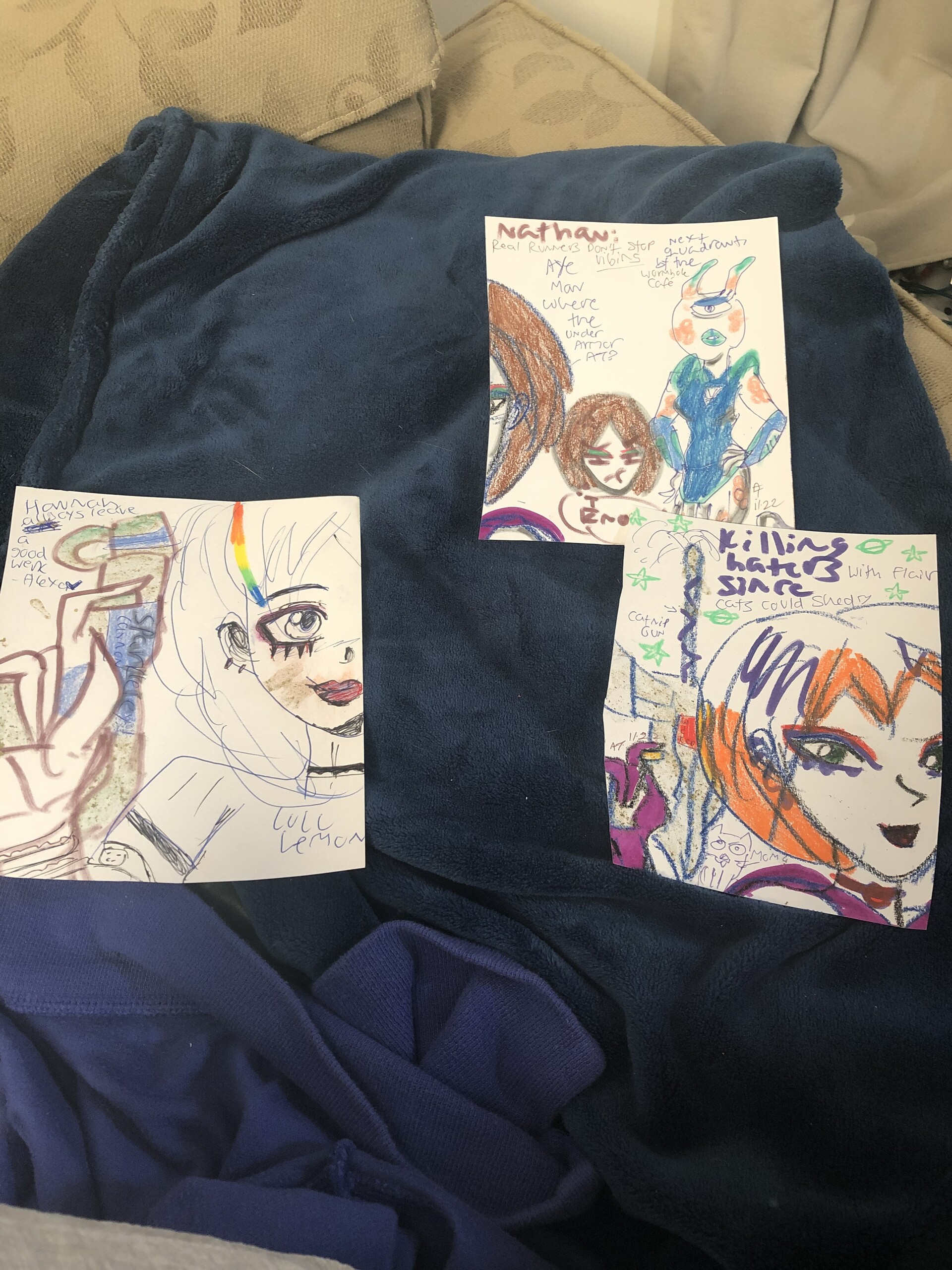 ArtStation - Christmas Gift Swap cards from old art