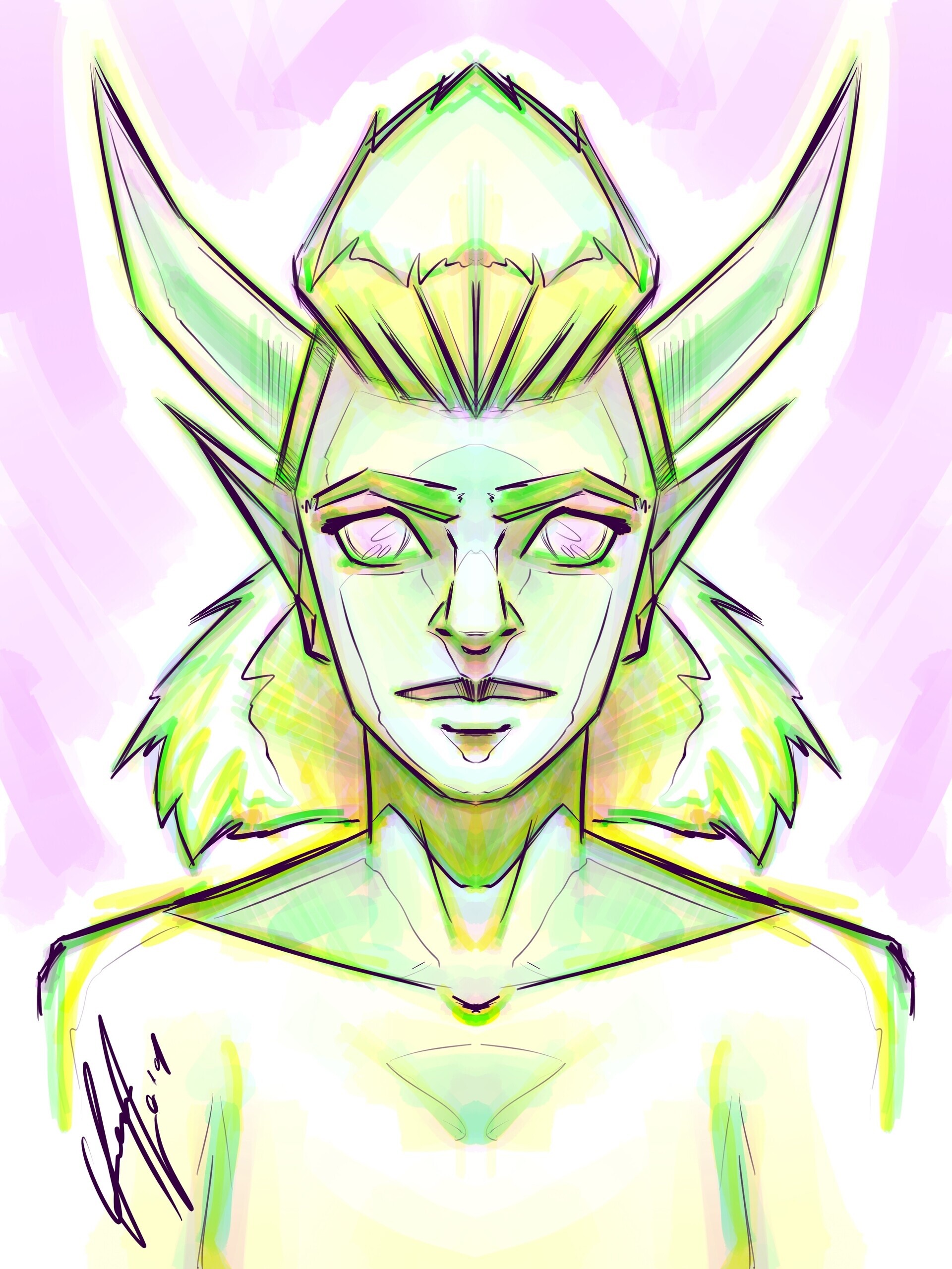 ArtStation - Exploring the Dichotomy of the Horned Woman