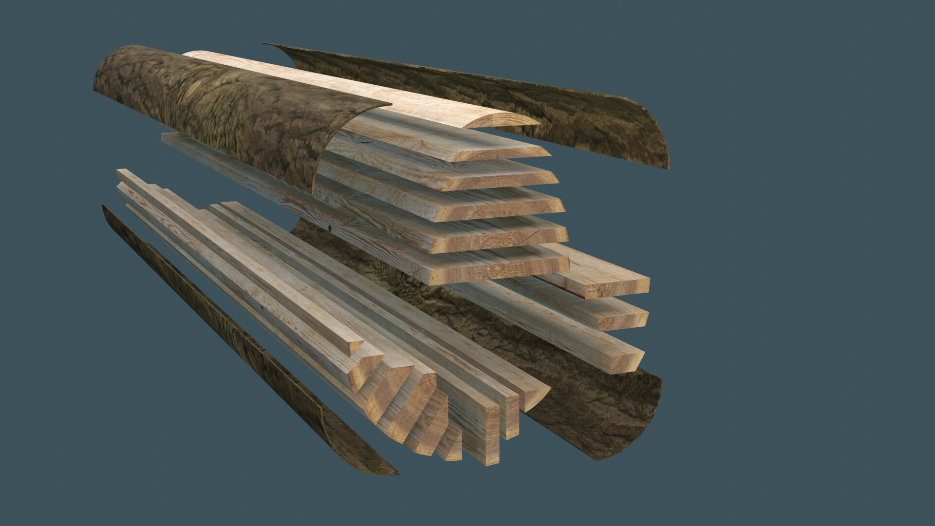 ArtStation - Wood_3d_animation