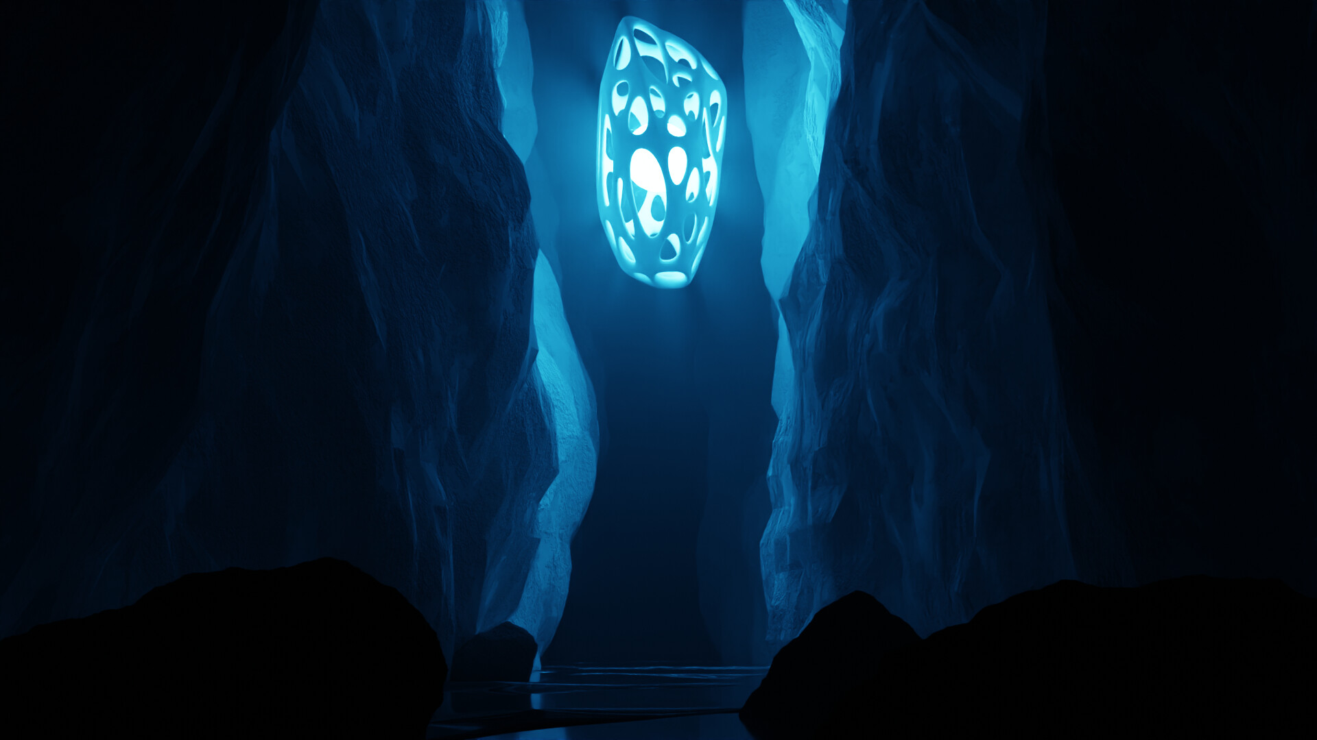 ArtStation - Sci-fi cave environment scene