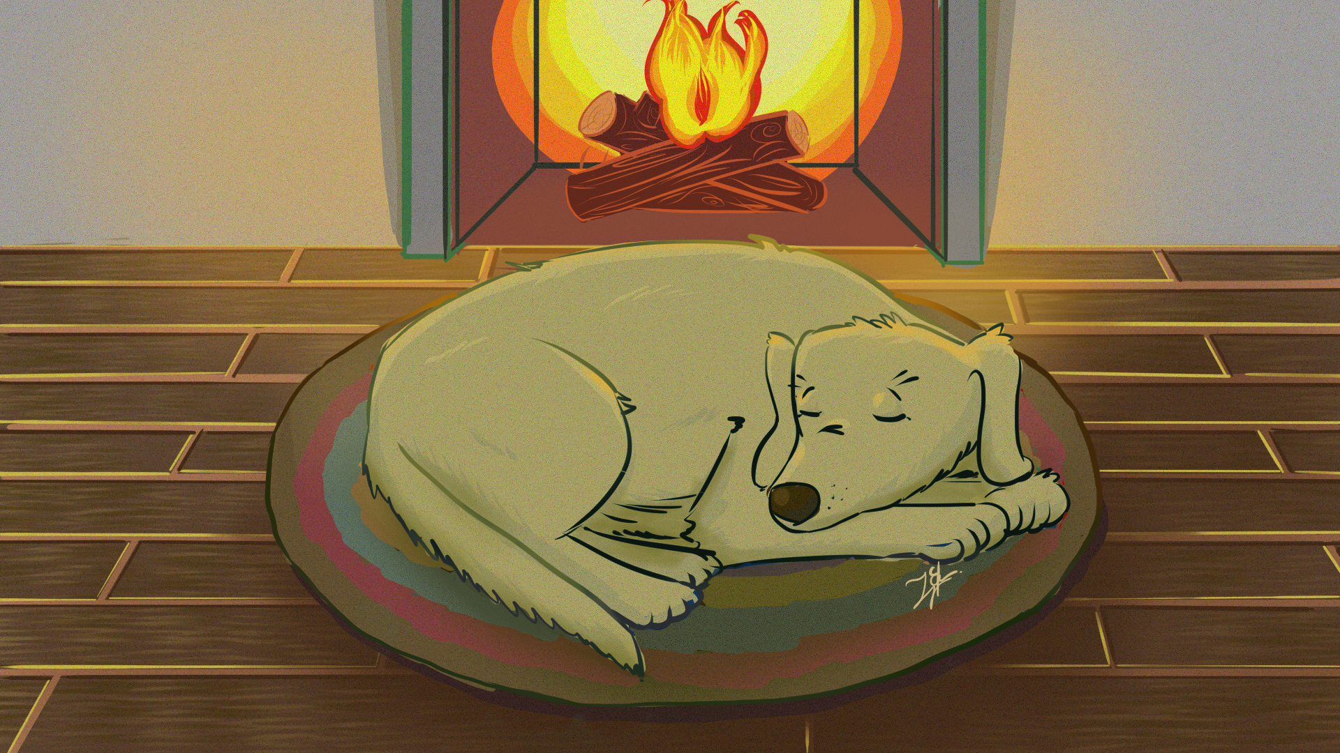 ArtStation - Sleeping dog