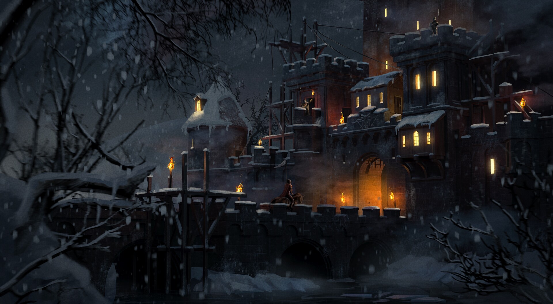 ArtStation - Snowy Castle