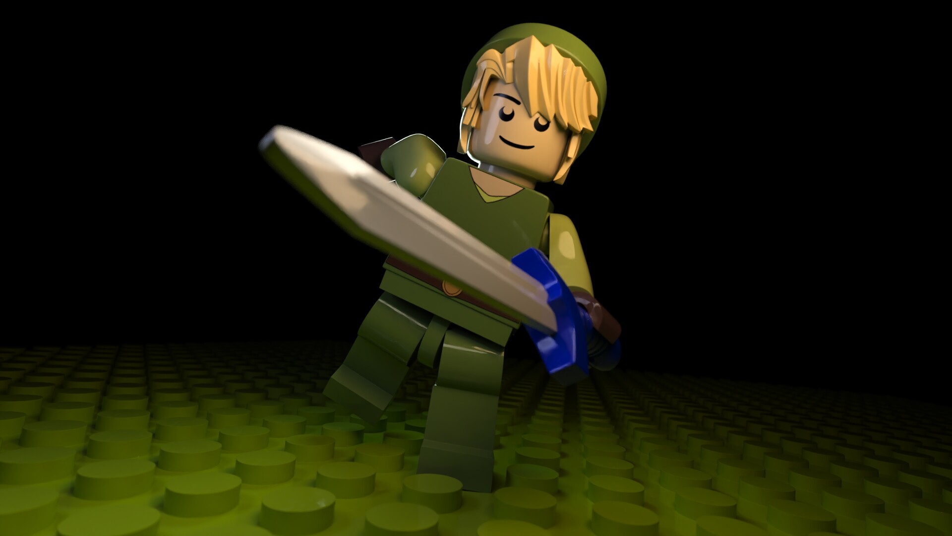 ArtStation - Lego Staging Link From The Legend of Zelda