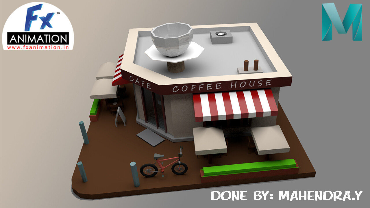 ArtStation - 3d cafe