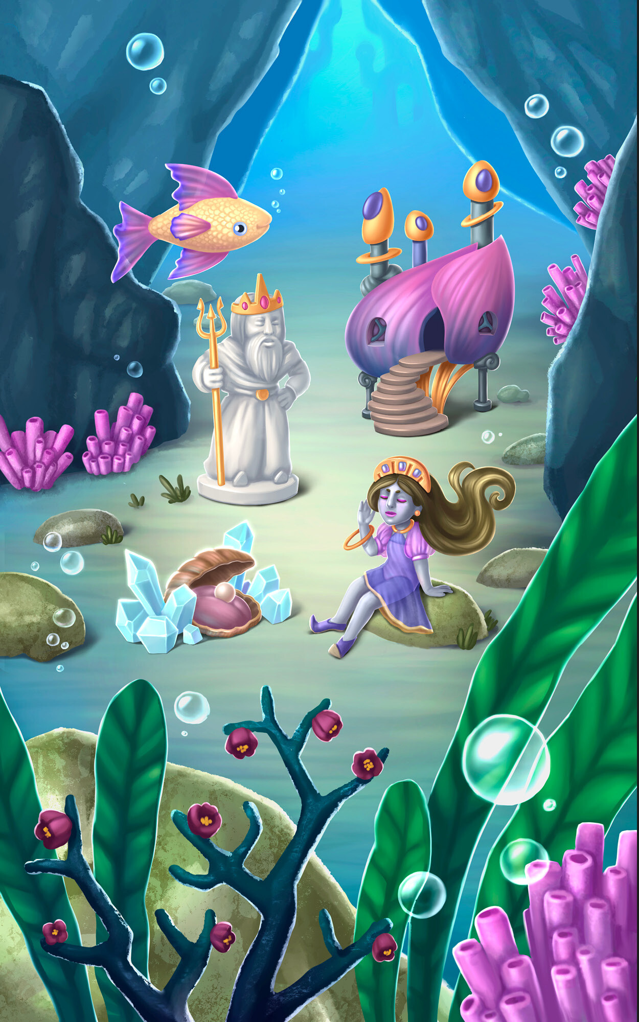 Ksena Go - Mobile game art