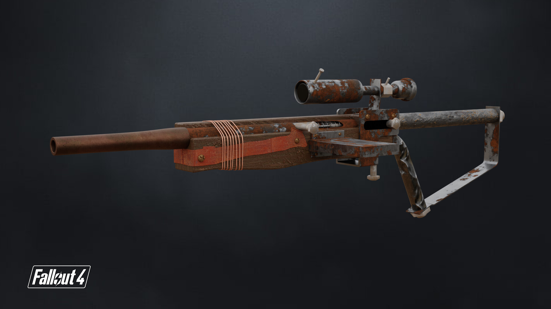 ArtStation - Fallout 4 Pipe rifle with remastered textures