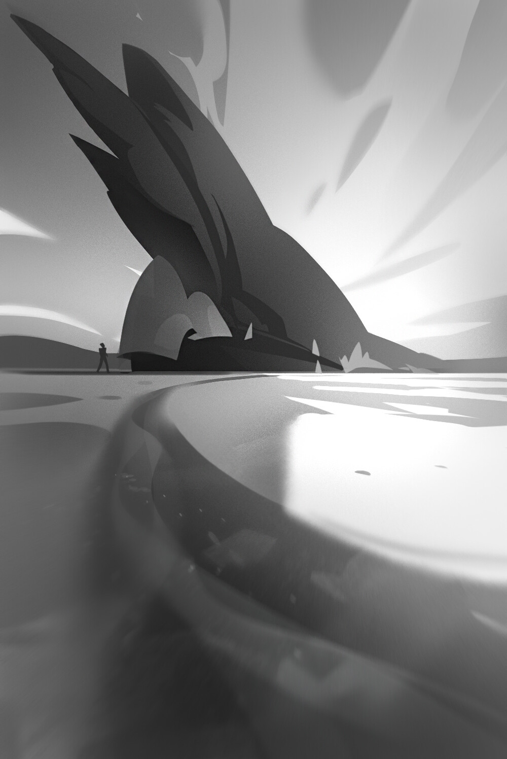 ArtStation - background grayscale practice