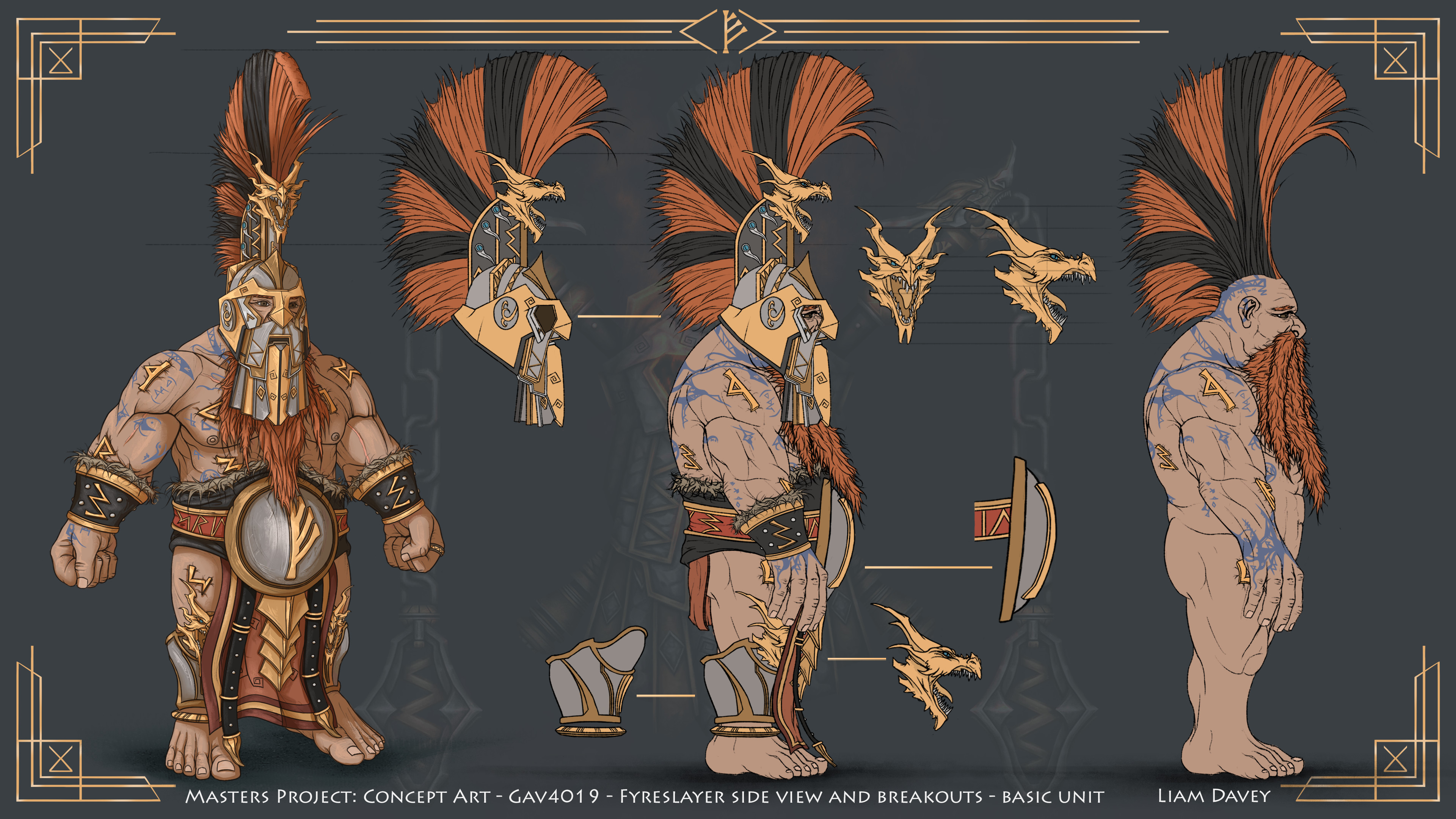 Liam Davey - Fyreslayer Ground Unit - Forge fury Berzerkers