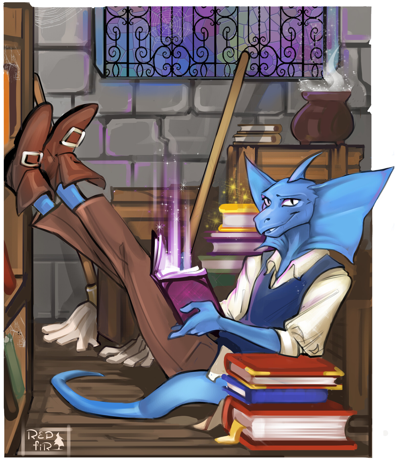 ArtStation - Dragonborn Wizard