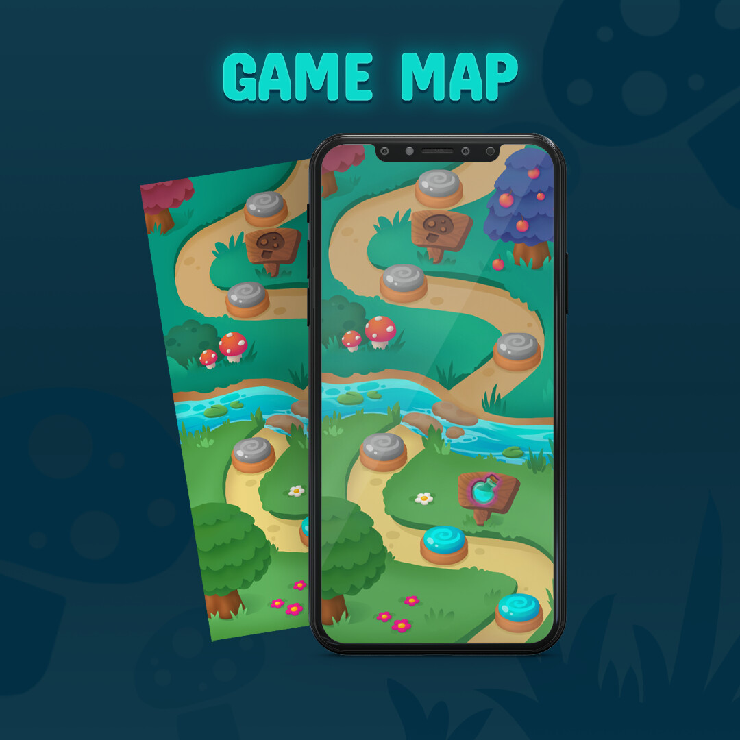 ArtStation - Casual game project MASHROOM GLADE
