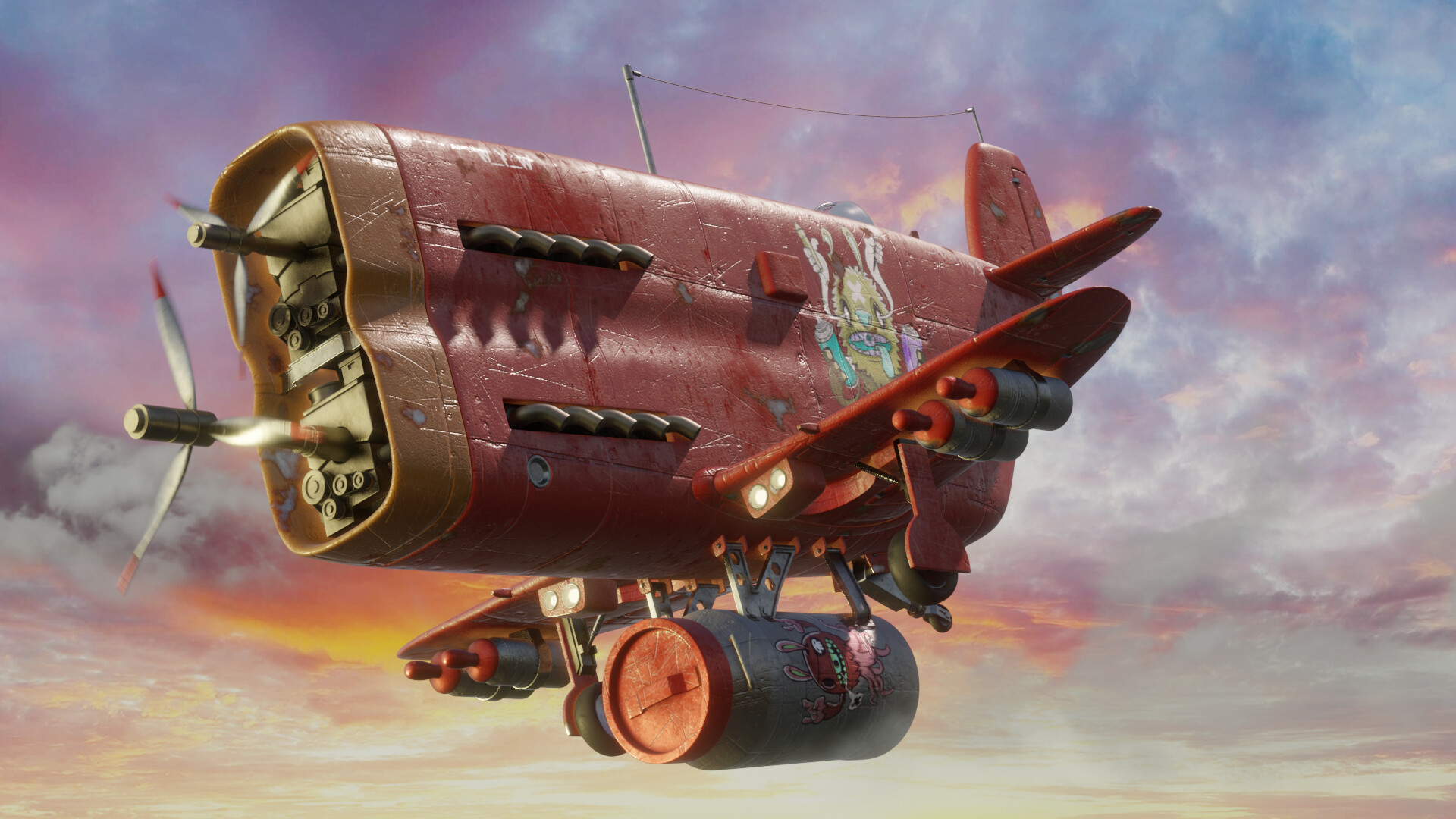 ArtStation - Propeller Aircraft