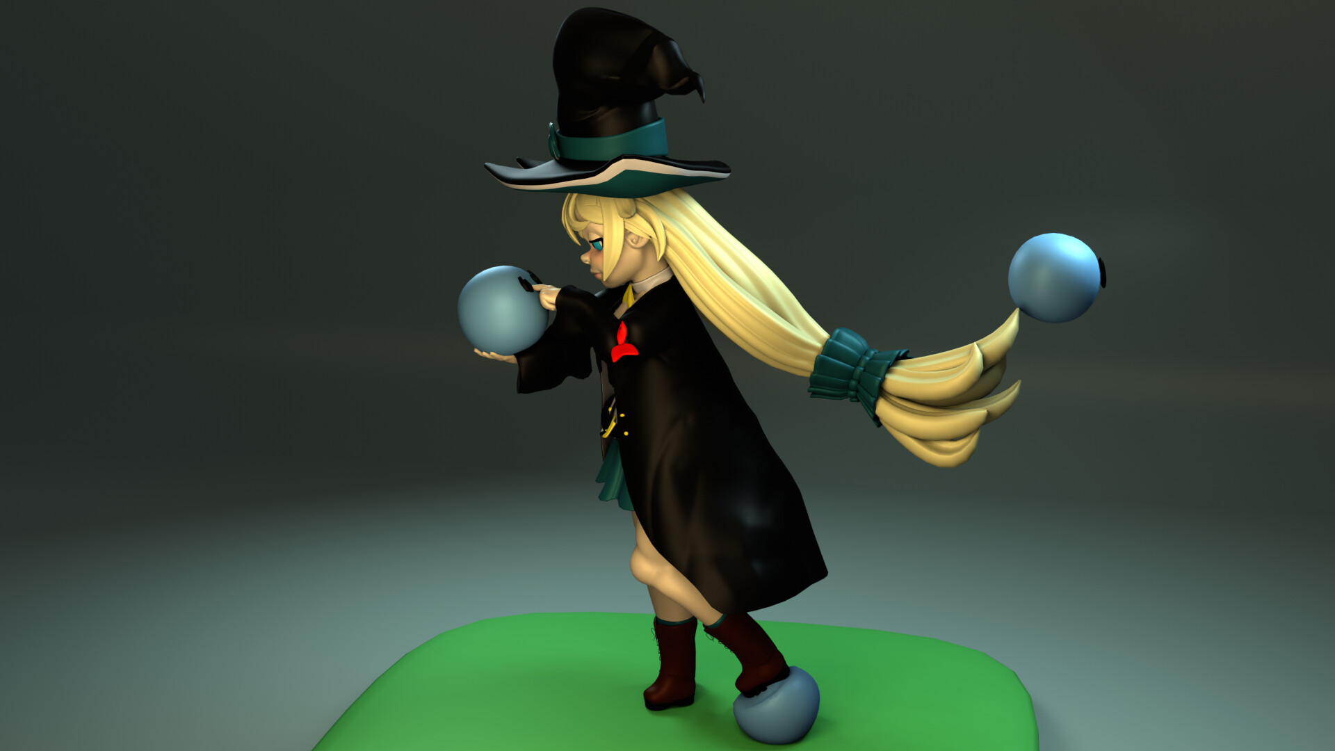 NanashiKing - Azusa fanart (anime witch)