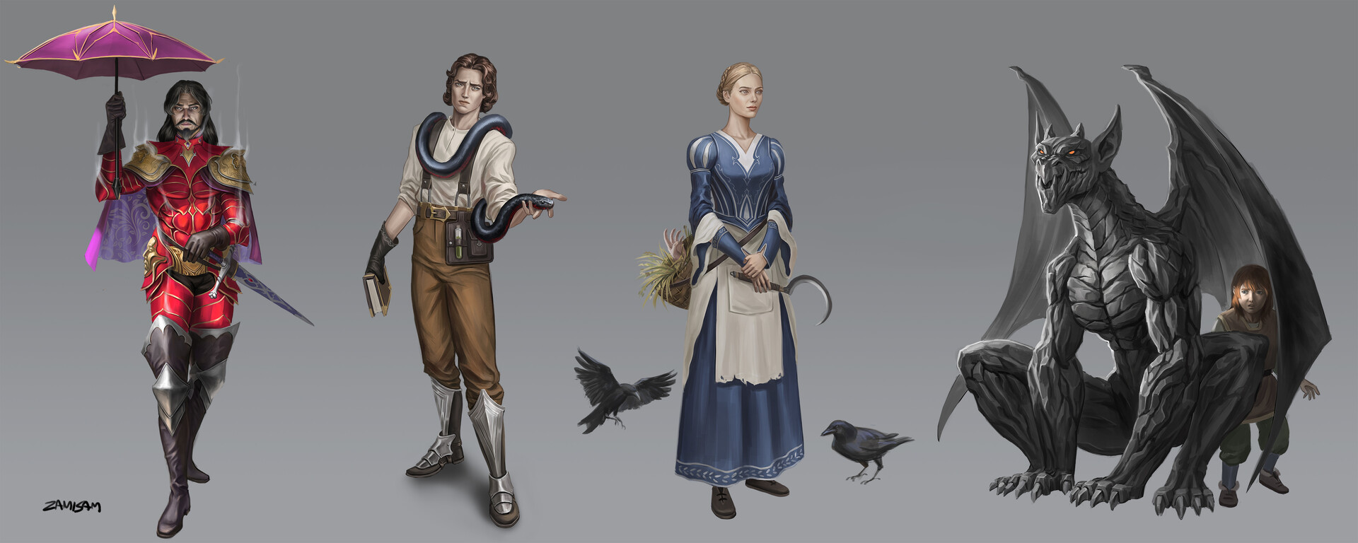 ArtStation - Gothic Fantasy town folk