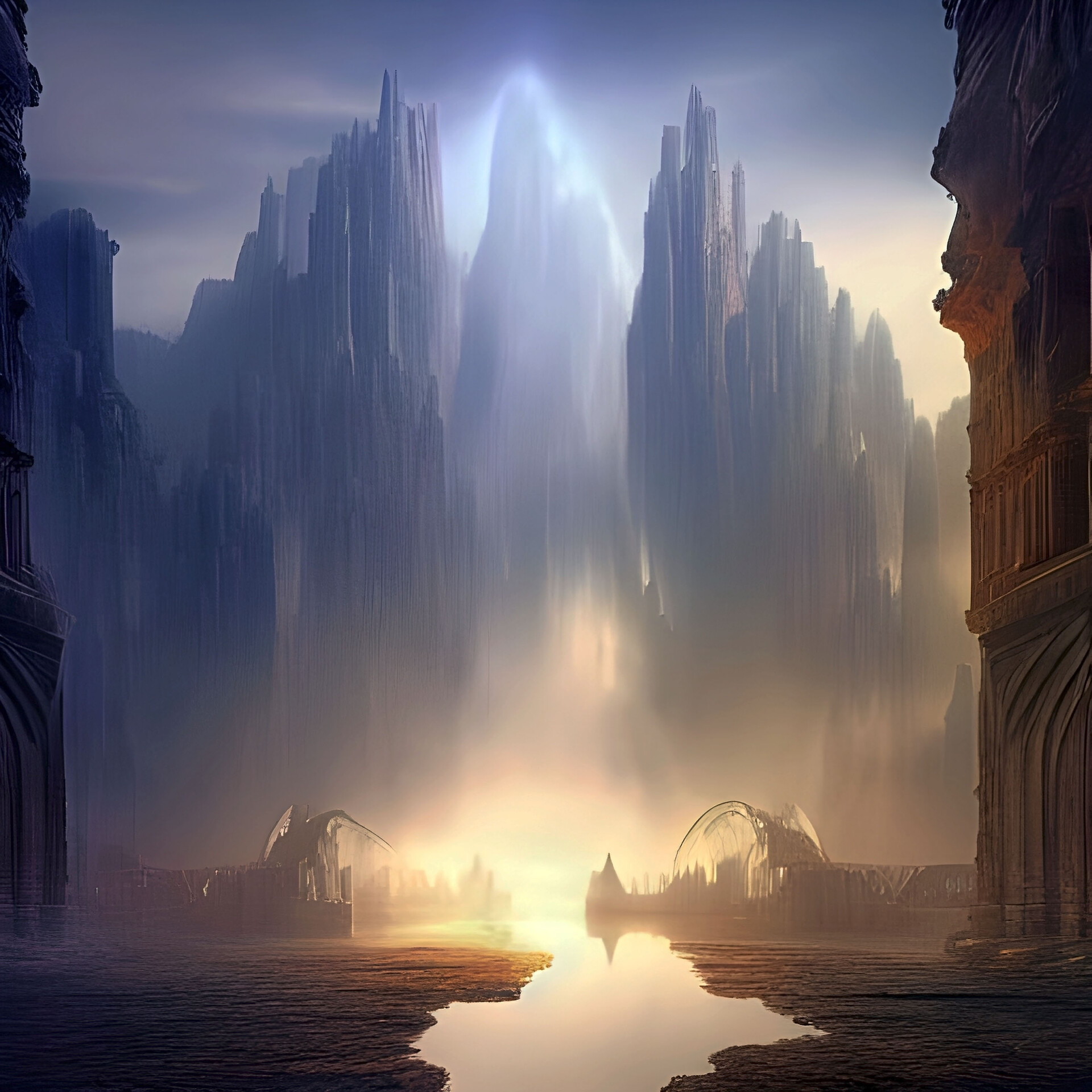 ArtStation - Background illustration done for visual novel, Otherworlde.